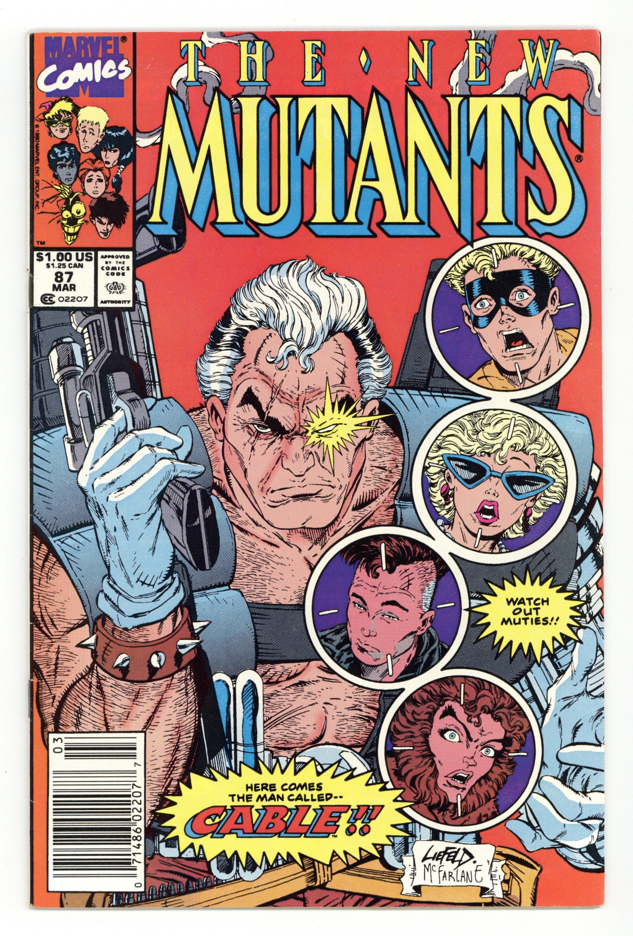 New Mutants (1983 1st Series) Mark Jewelers 87MJ FN+ 6.5
