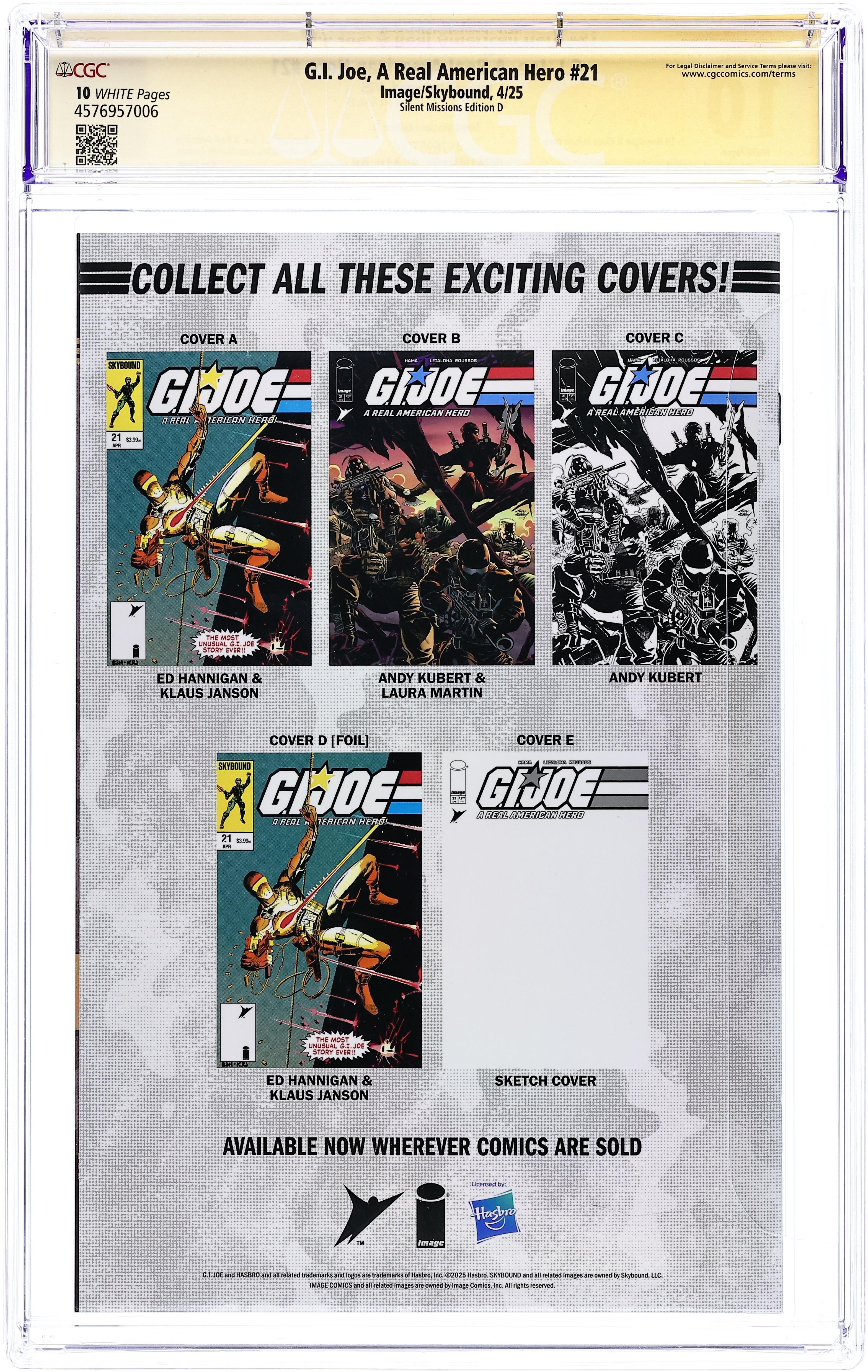 GI Joe a Real American Hero Silent Missions Edition (2025 Image) comic ...