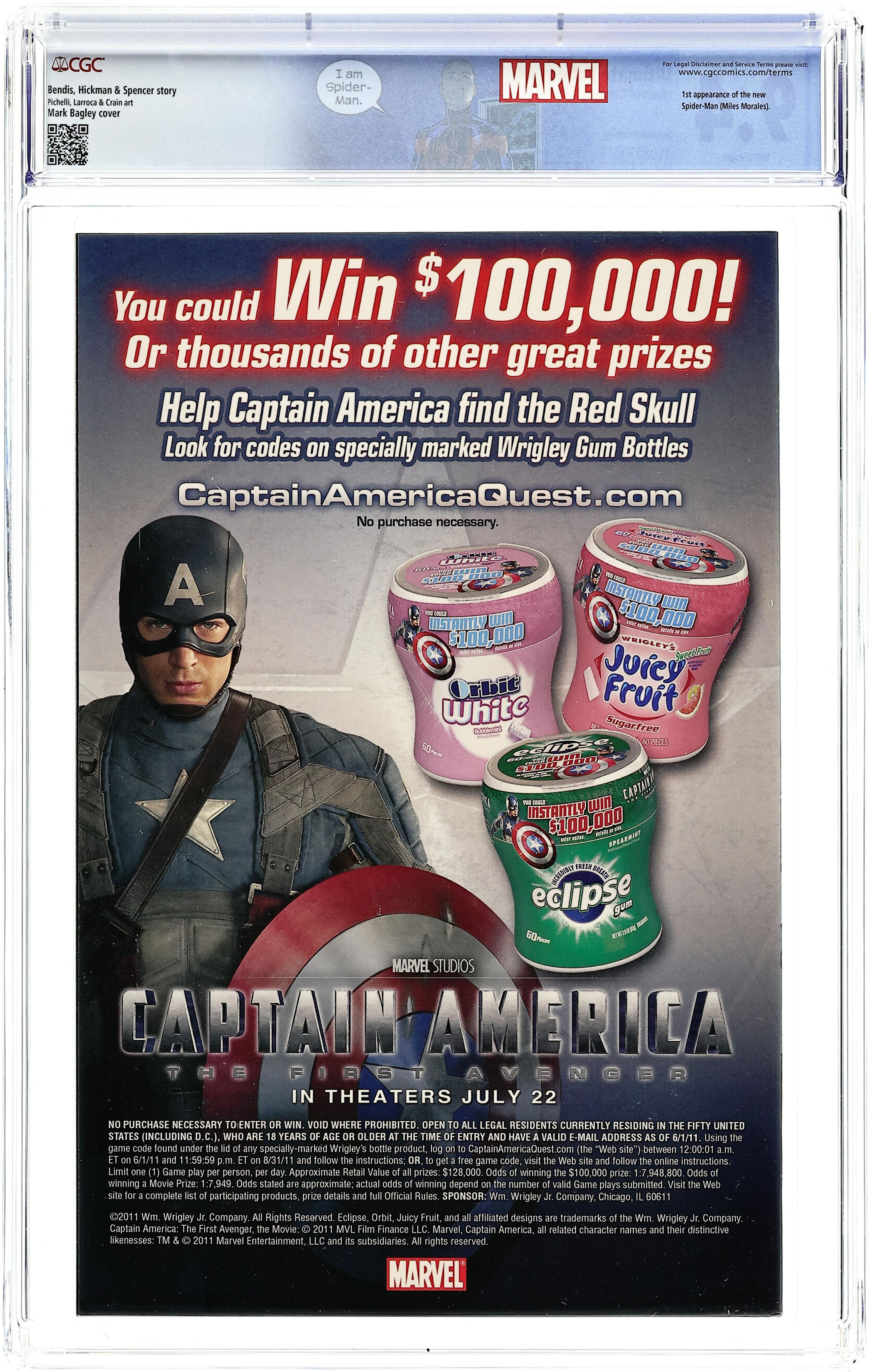 Ultimate Fallout (2011 Marvel) 4C CGC 9.4