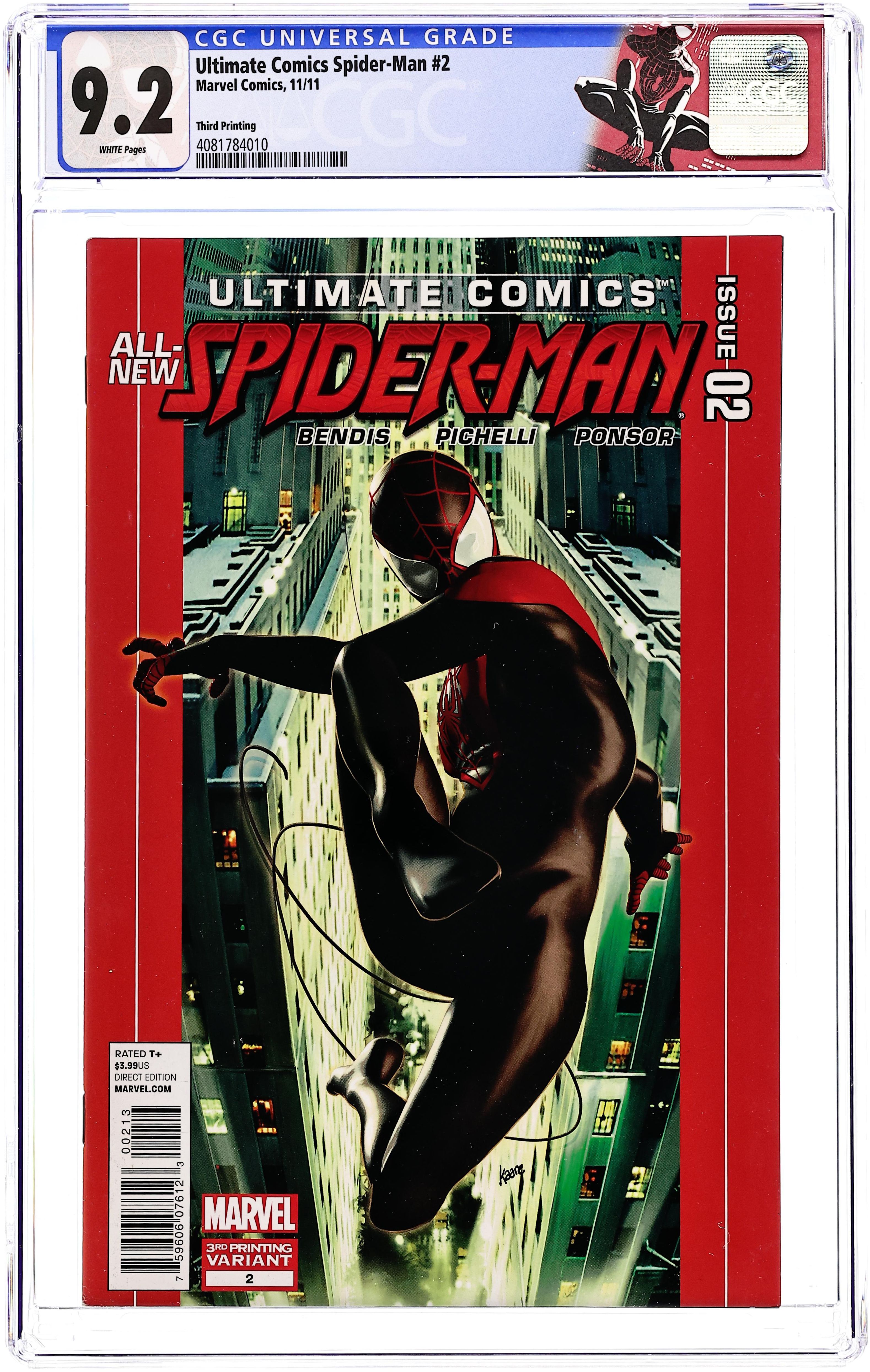 Ultimate Comics Spider-Man (2011 3rd Series) 2C CGC 9.2