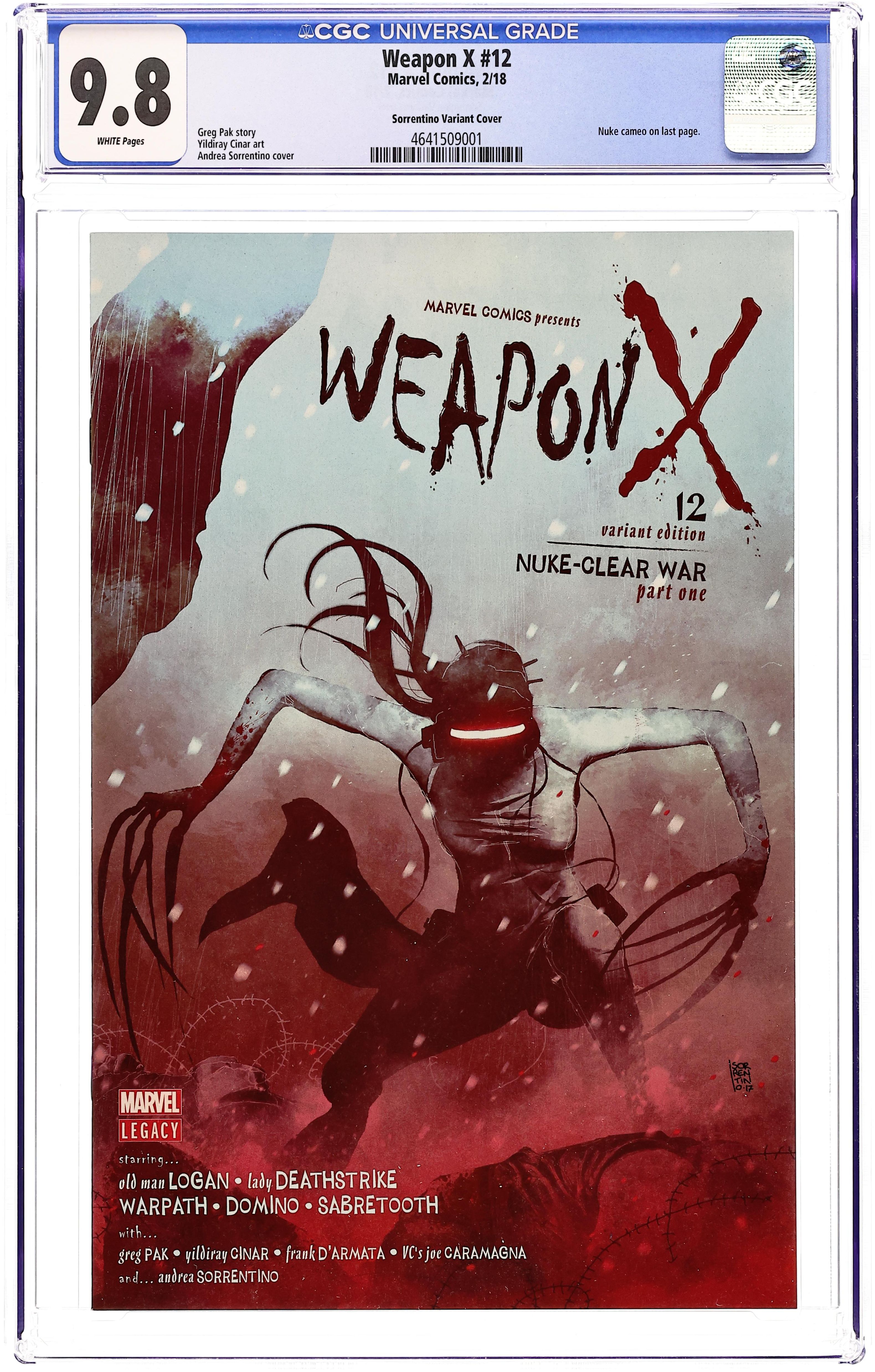Weapon X (2017) 12D CGC 9.8