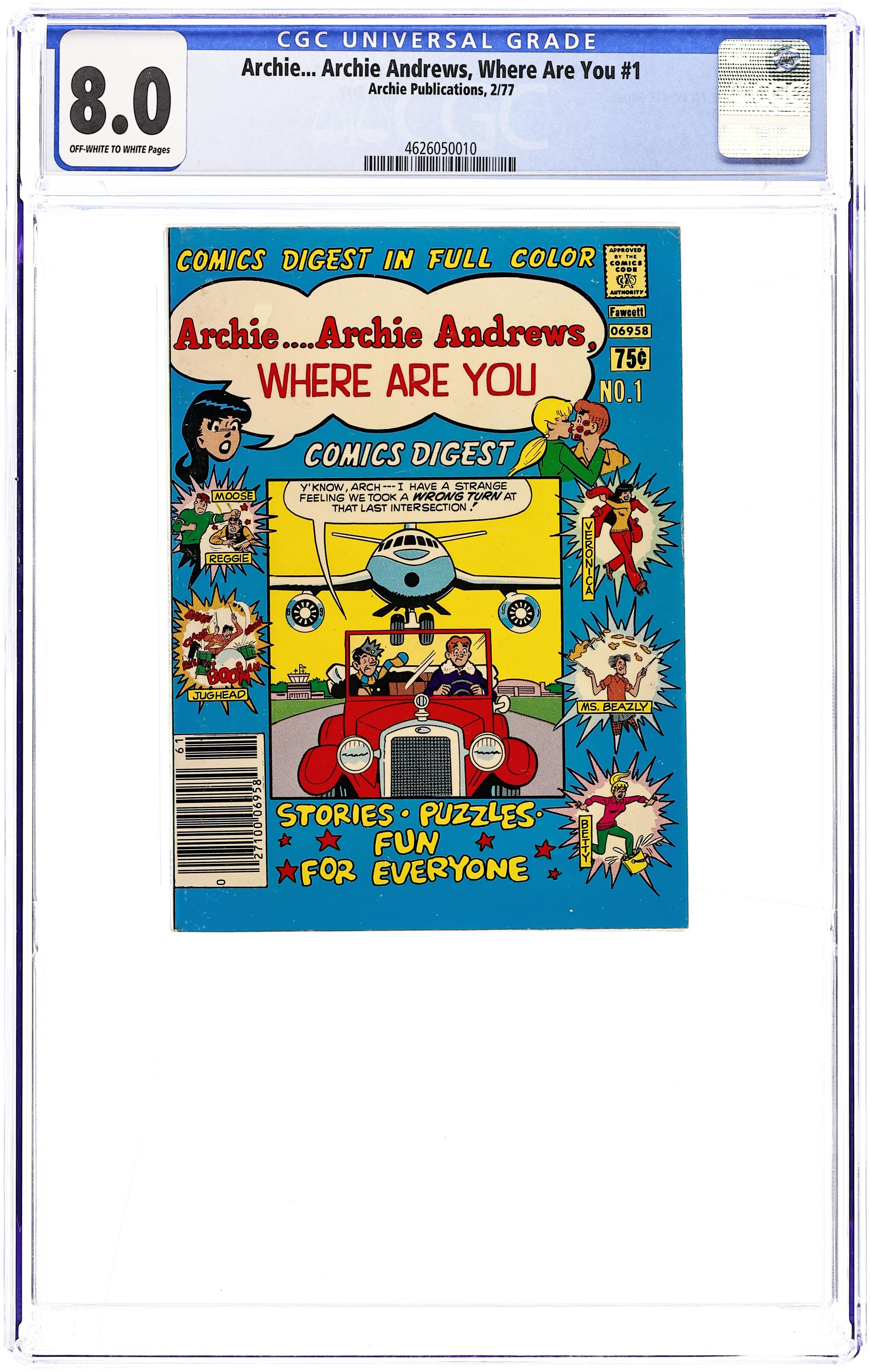 Archie Andrews, Where are You? Digest (1981) comic books graded by CGC