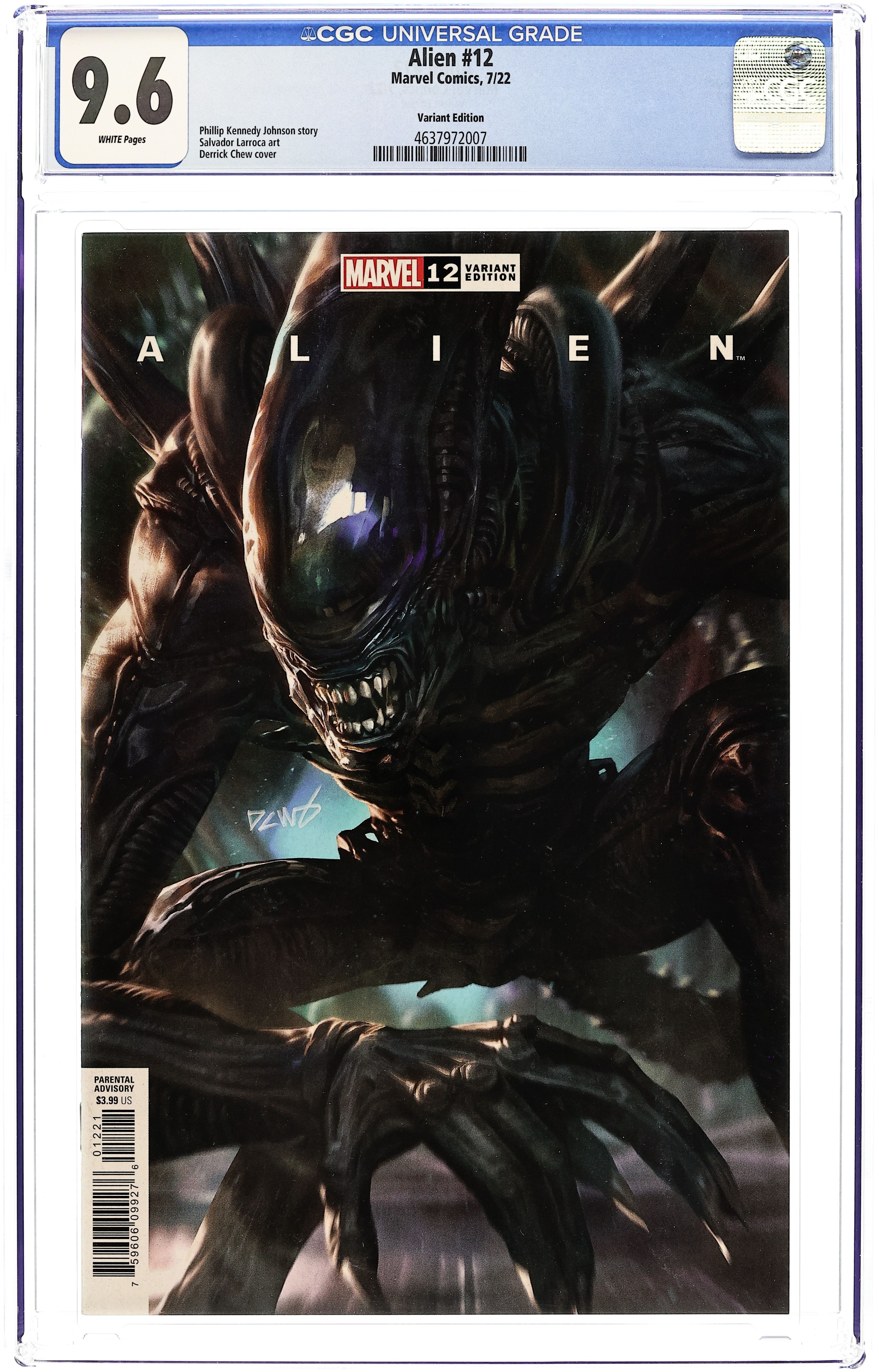 Alien (2021 Marvel 1st Series) 12B CGC 9.6