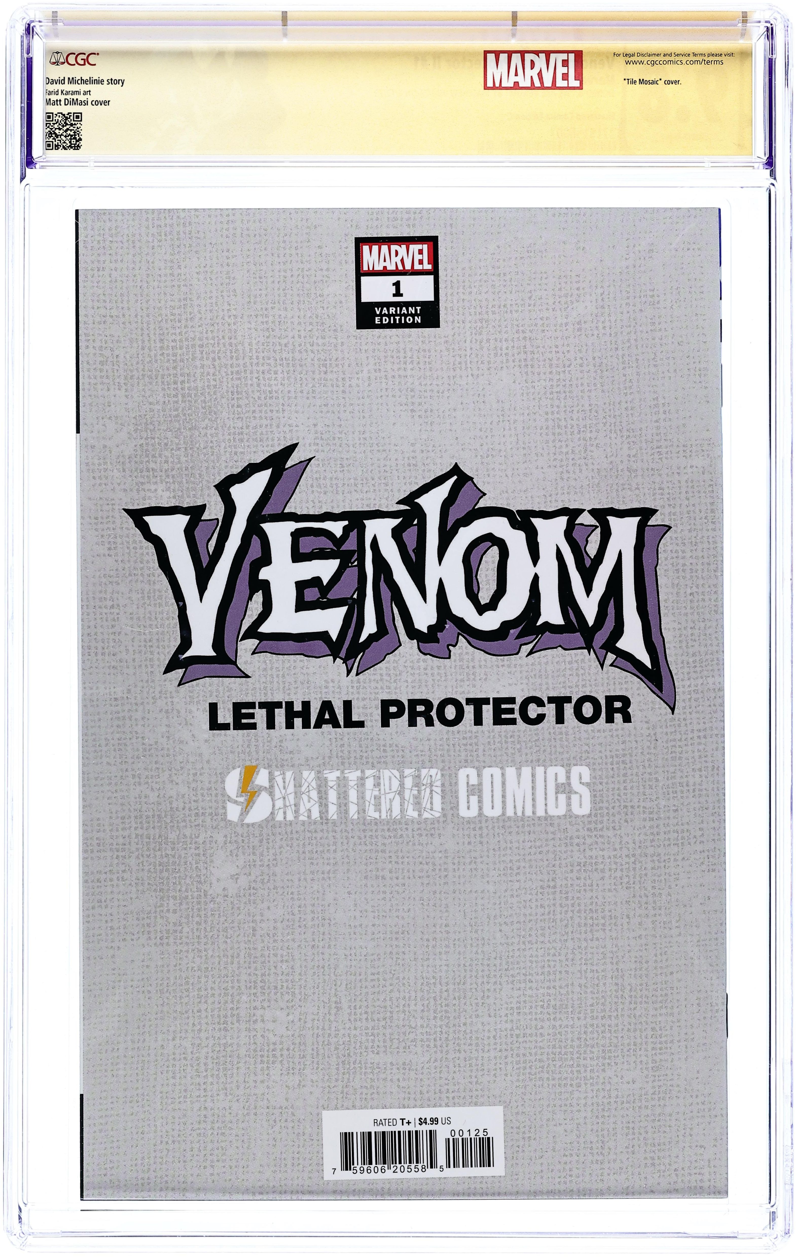 Venom Lethal Protector II (2023 Marvel) 1SHATTERED.C CGC 9.8 SS DiMasi