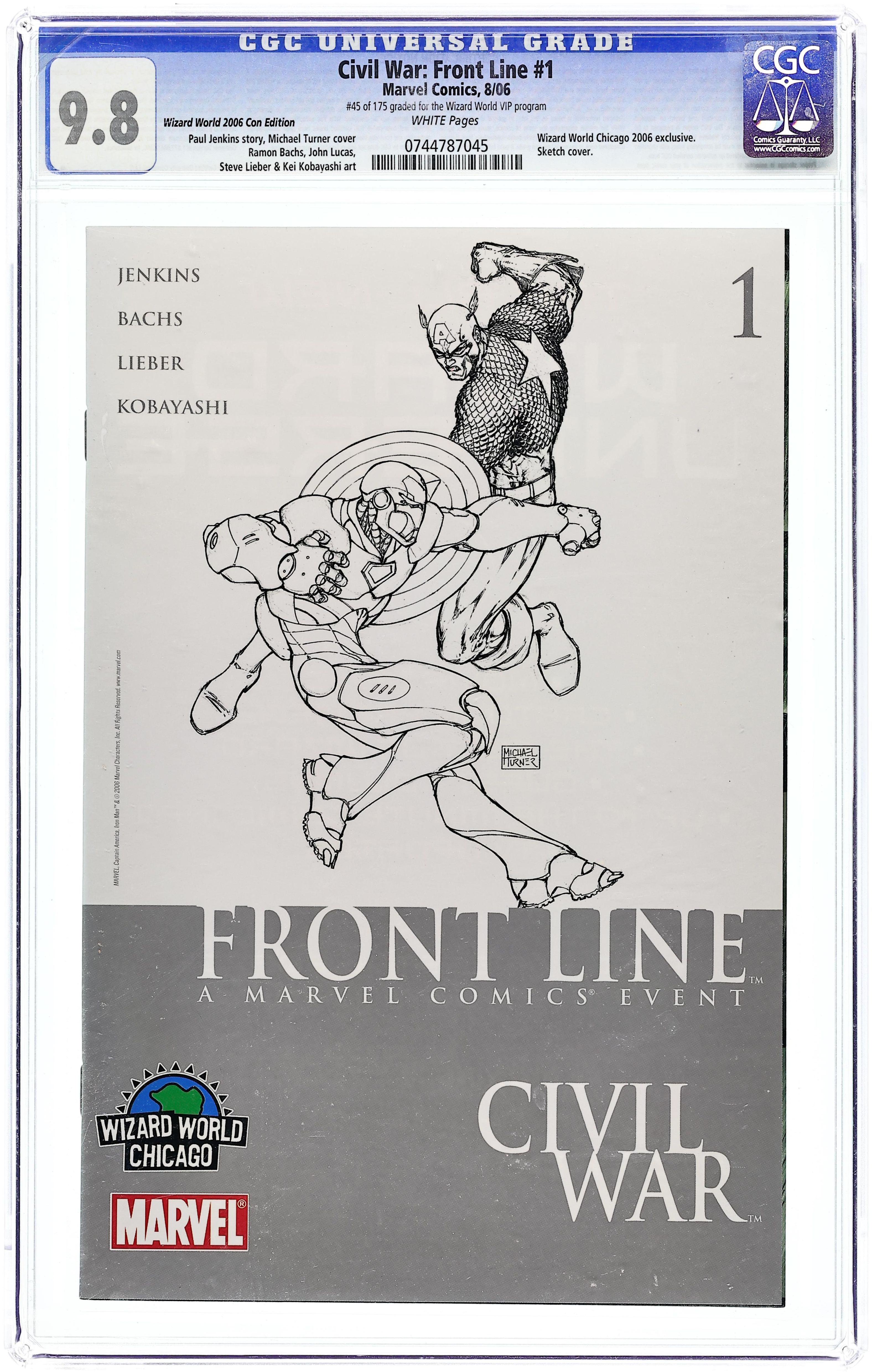 Civil War Front Line (2006) 1C CGC 9.8