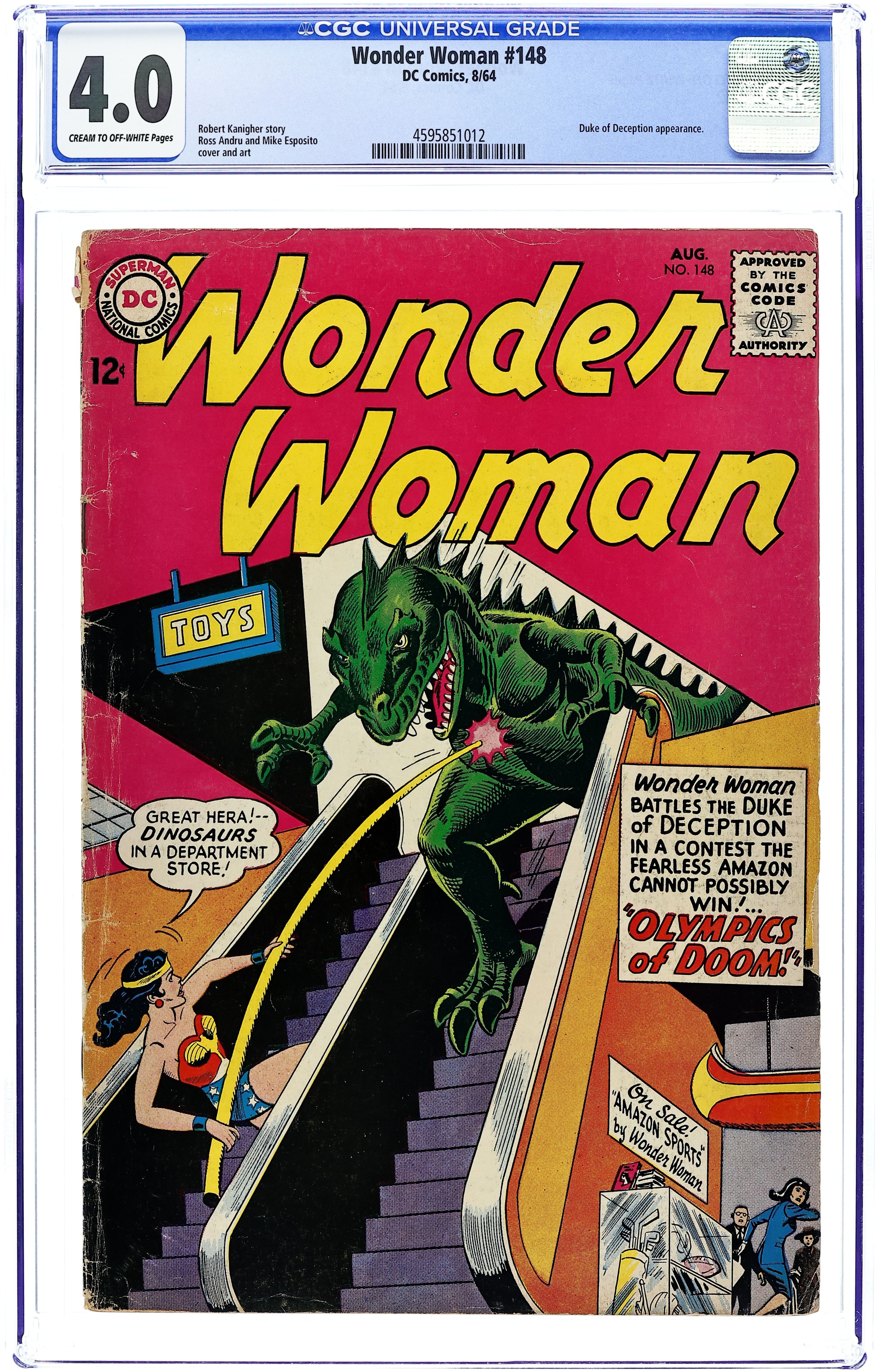 Wonder Woman (1942 1st Series DC) 148 CGC 4.0