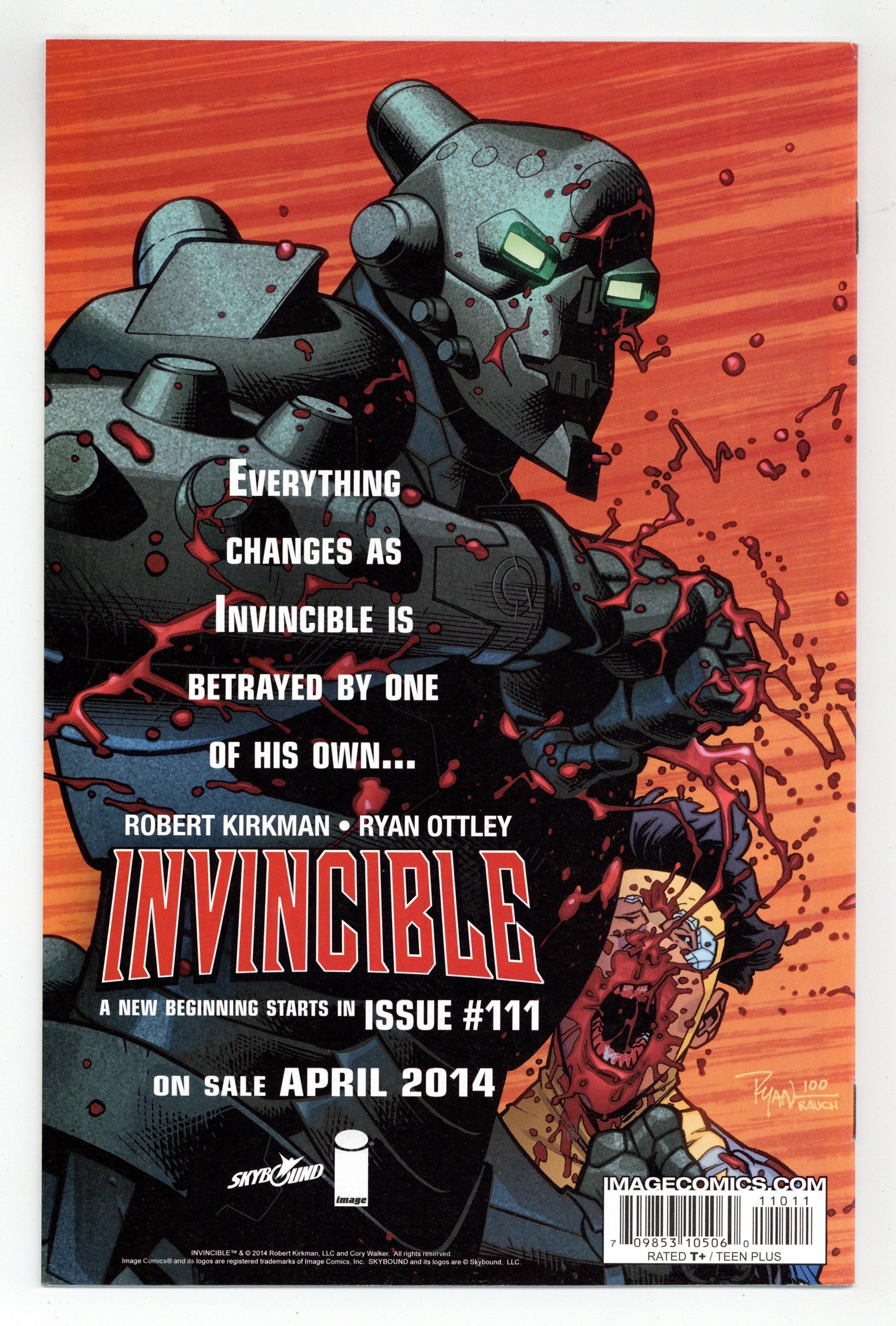 Invincible (2003 Image) 110 VF 8.0
