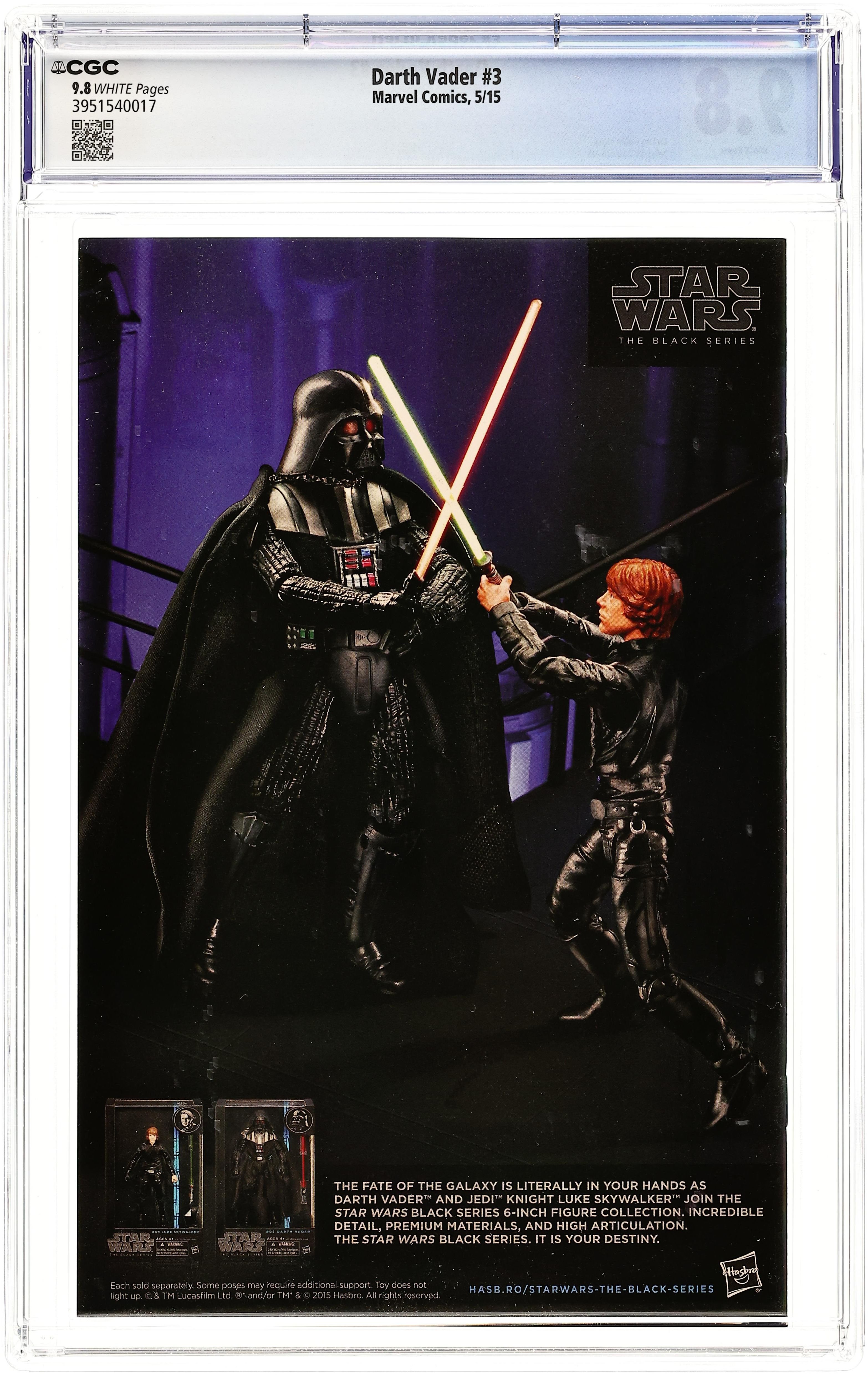 Star Wars Darth Vader (2015 Marvel) 3A CGC 9.8