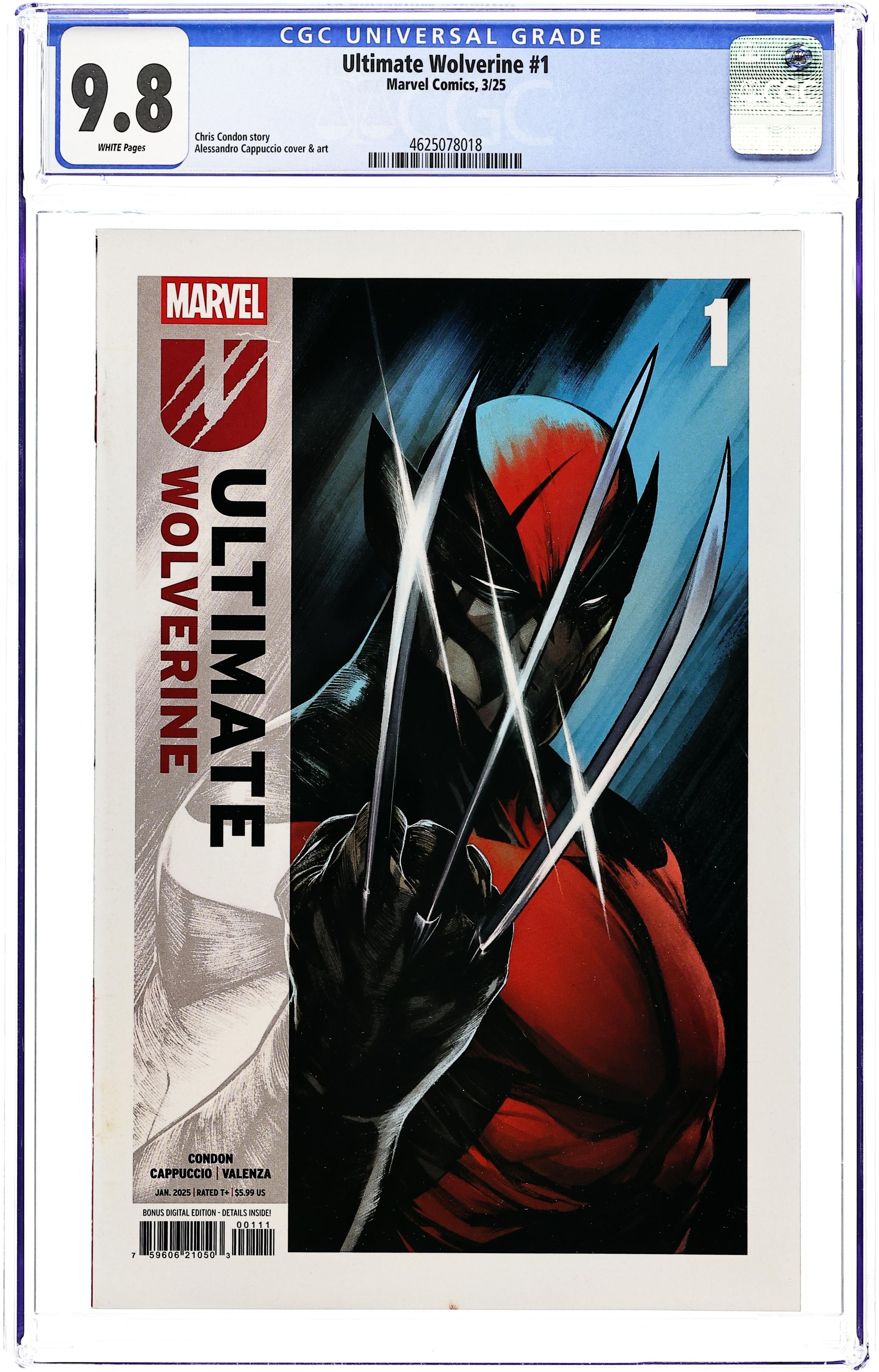 Ultimate Wolverine (2025 Marvel) 1A CGC 9.8