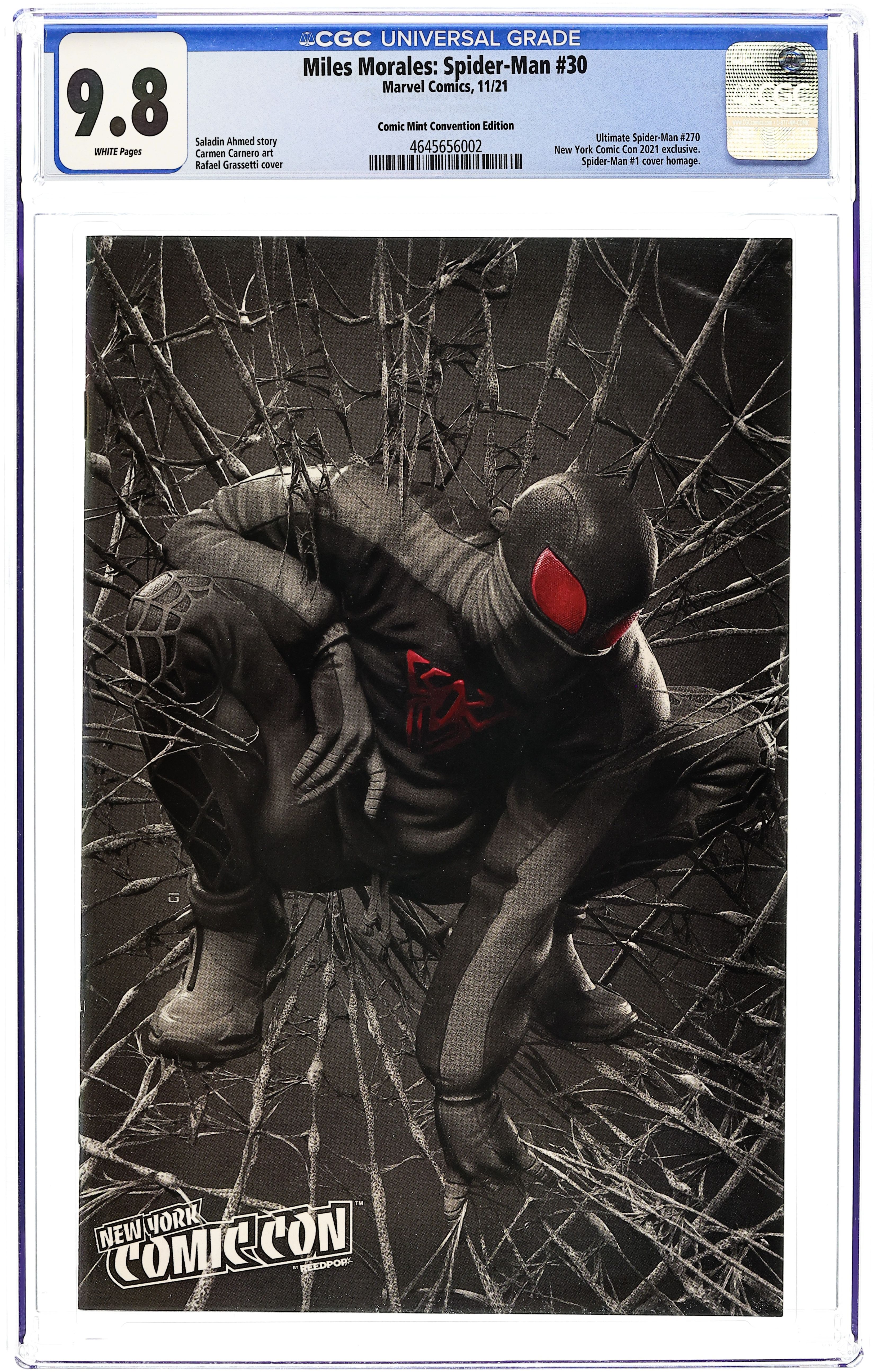 Miles Morales Spider-Man (2019 Marvel) 30COMICMINT.C CGC 9.8