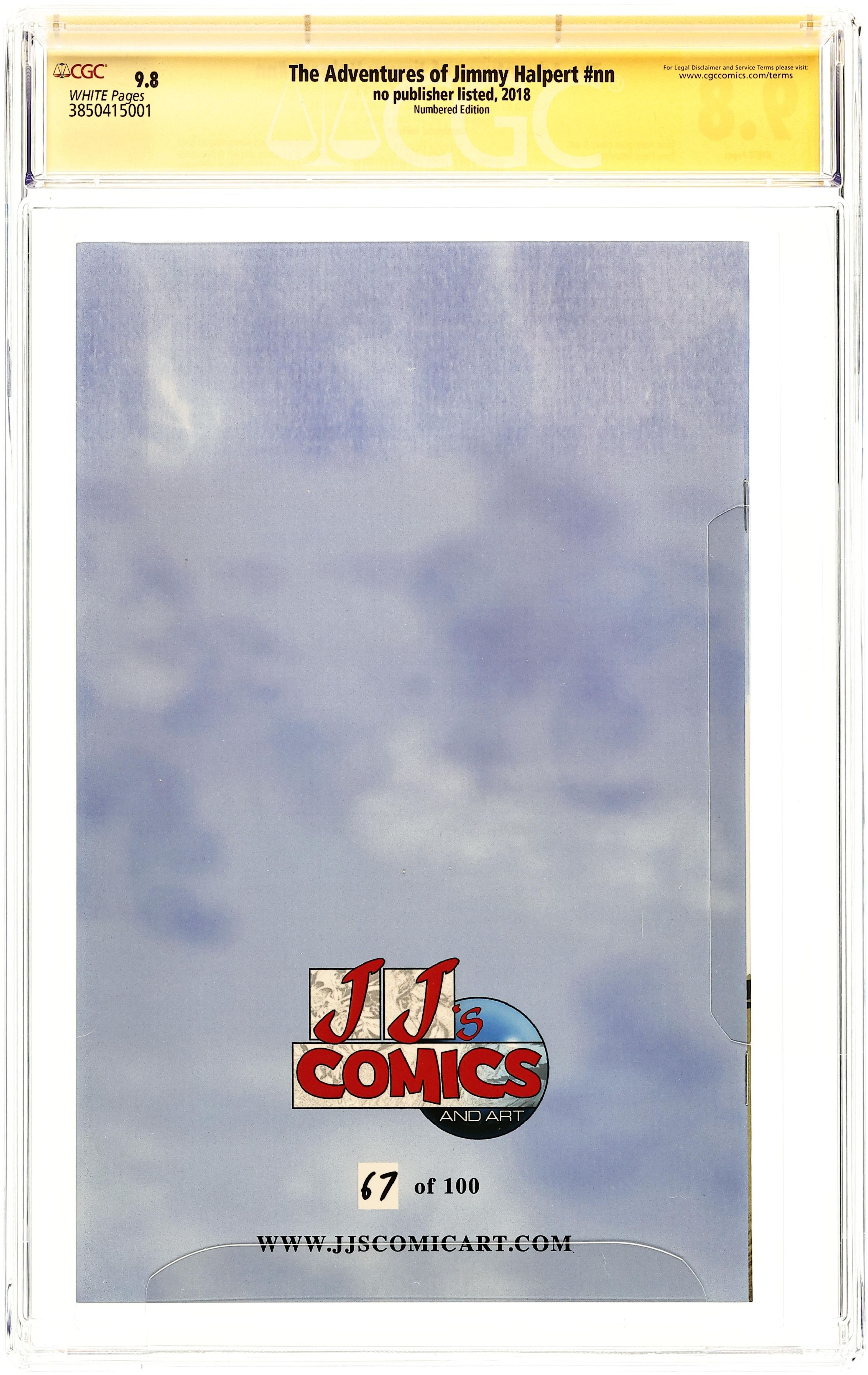 Adventures of Jimmy Halpert (2018 JJ's Comics and Art) 1JJS CGC 9.8 SS ...