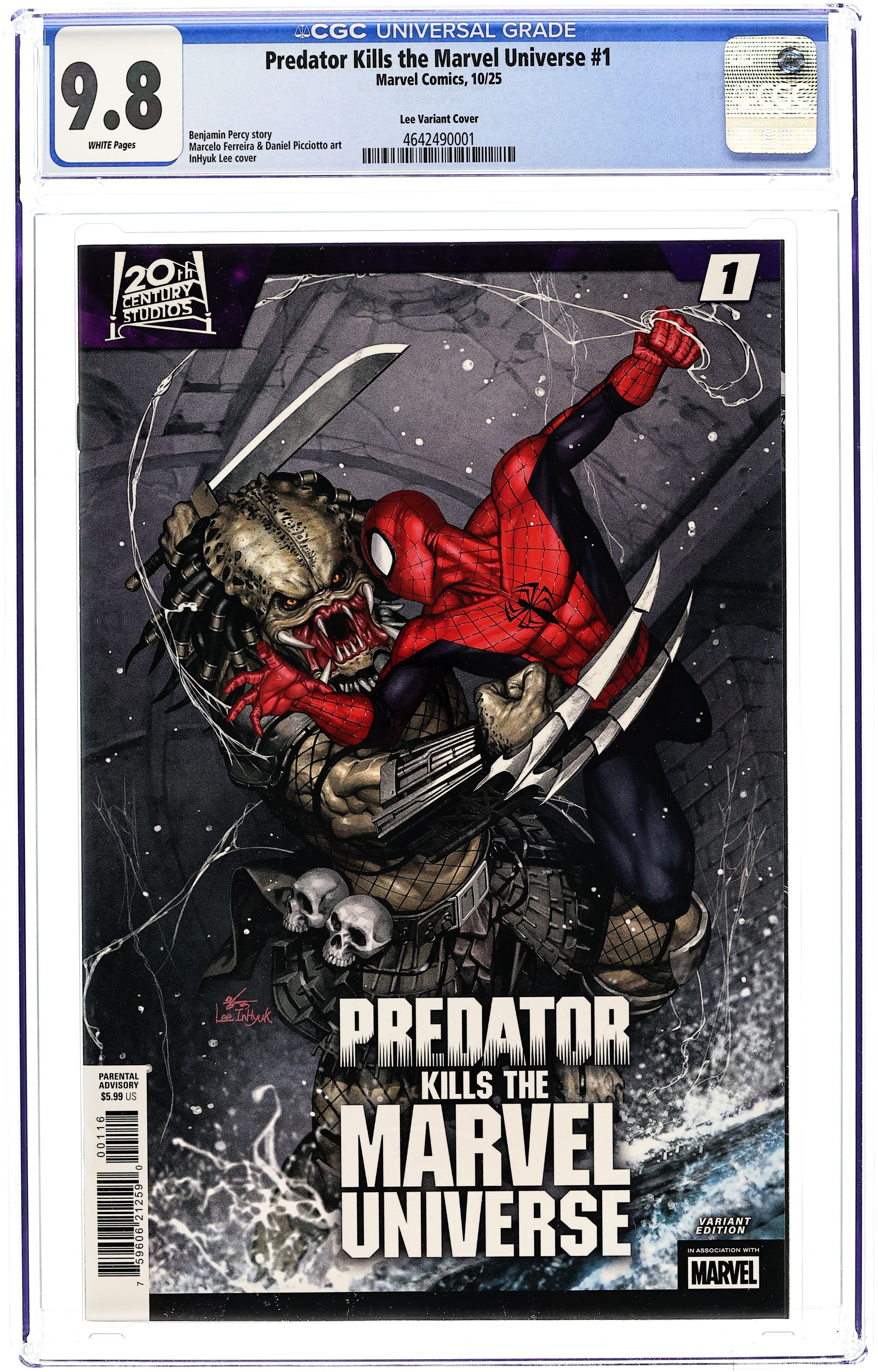 Predator Kills The Marvel Universe (2025 Marvel) 1F CGC 9.8