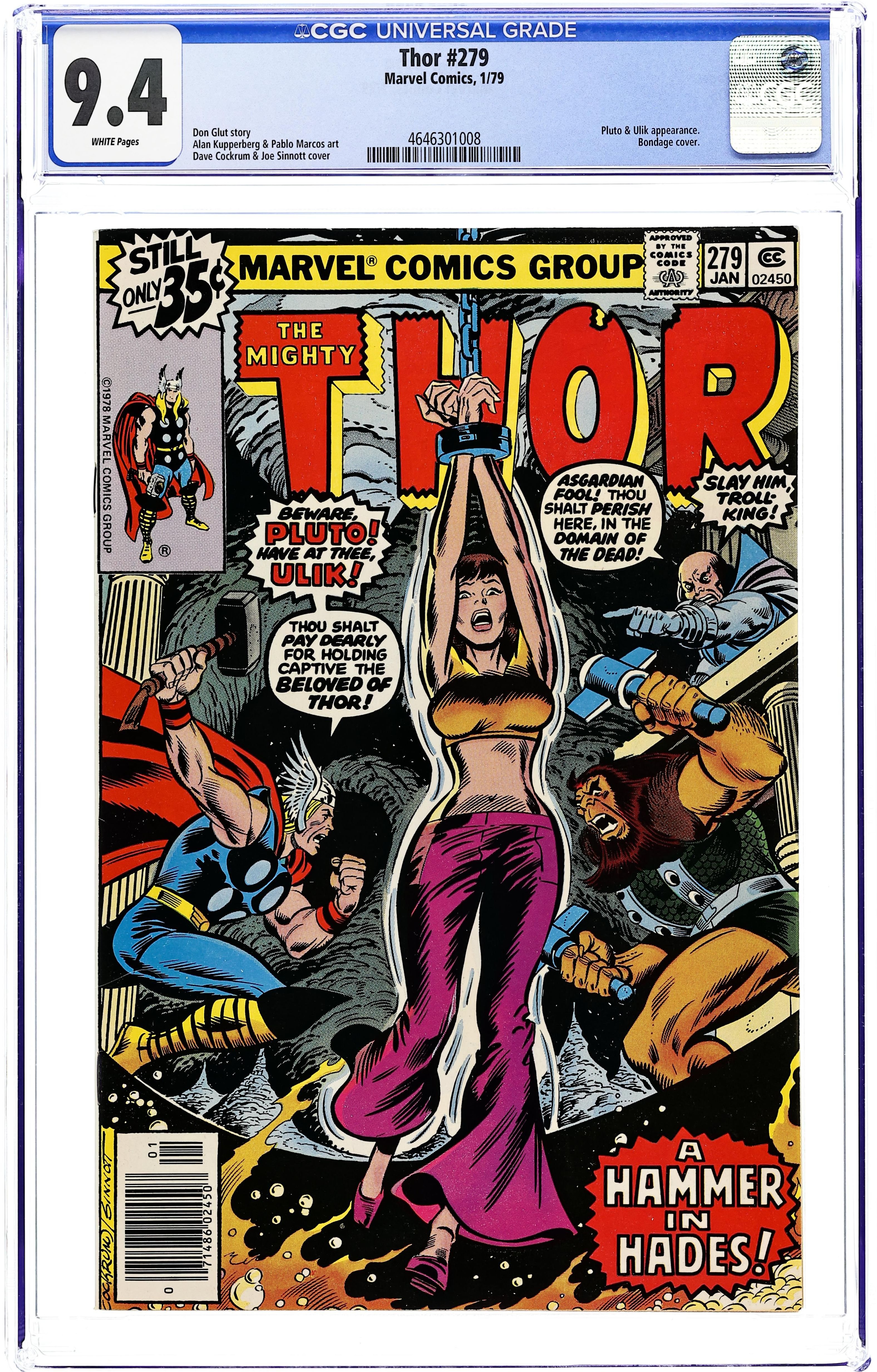 Thor (1962 Marvel 1st Series Journey Into Mystery) 279 CGC 9.4