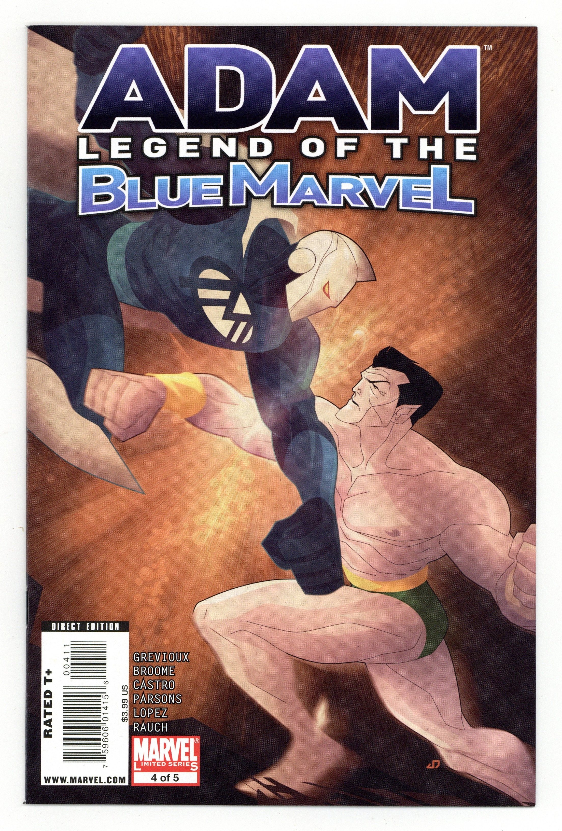 Adam Legend of the Blue Marvel (2008) 4 VG/FN 5.0