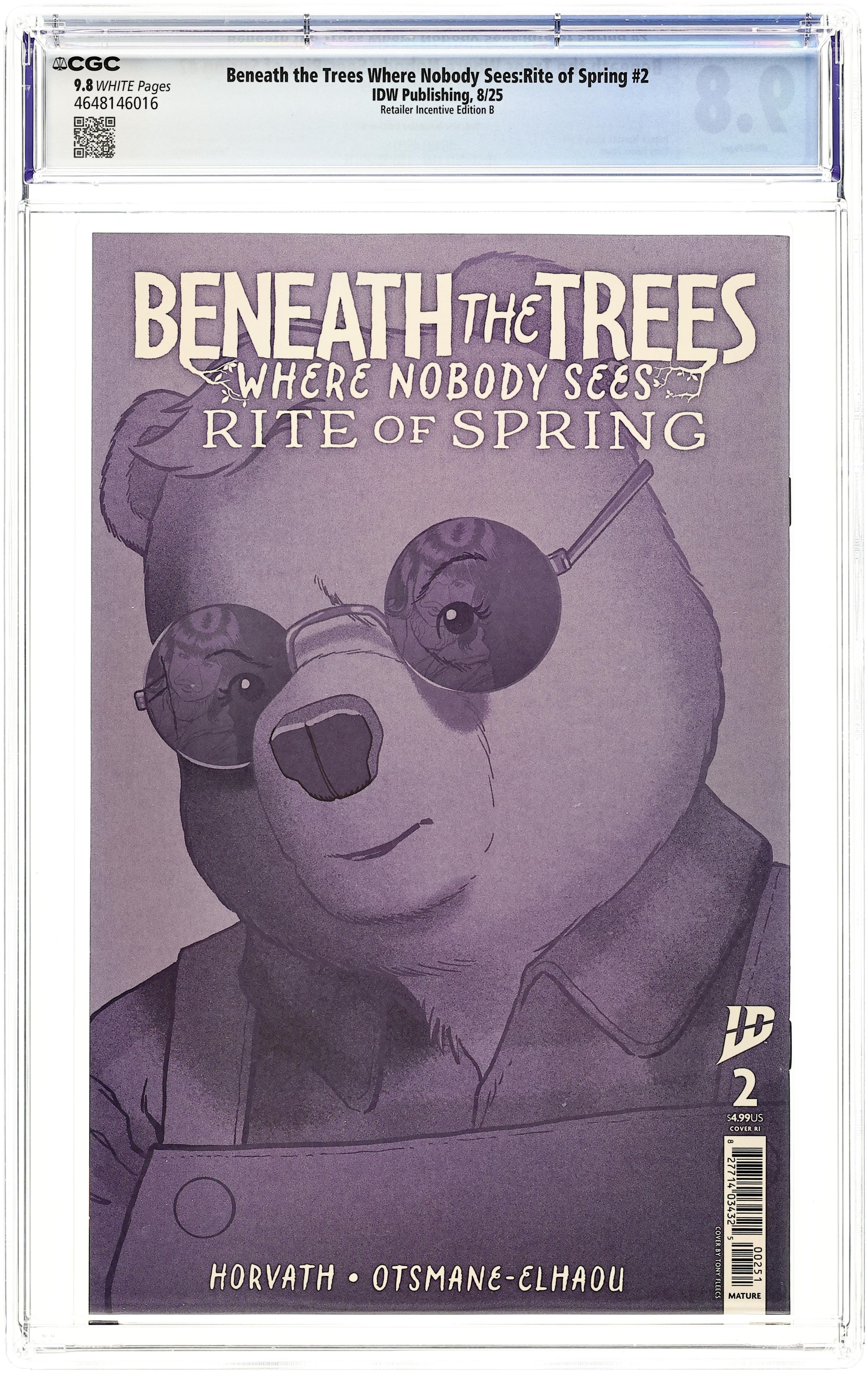 Beneath the Trees Where Nobody Sees Rite of Spring (2025 IDW) 2RIB CGC 9.8
