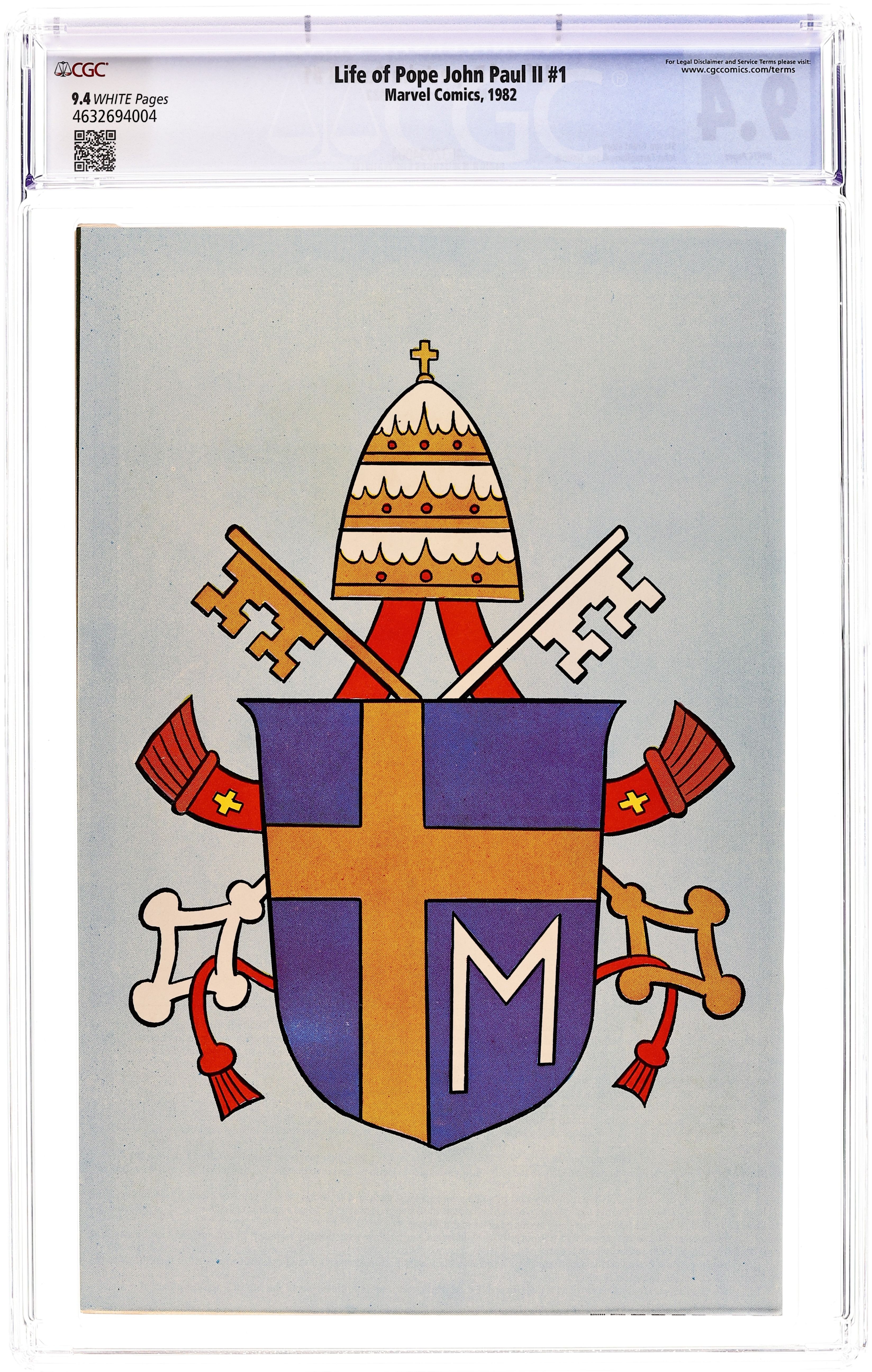 Life of Pope John Paul II (1983 Marvel) 1D CGC 9.4