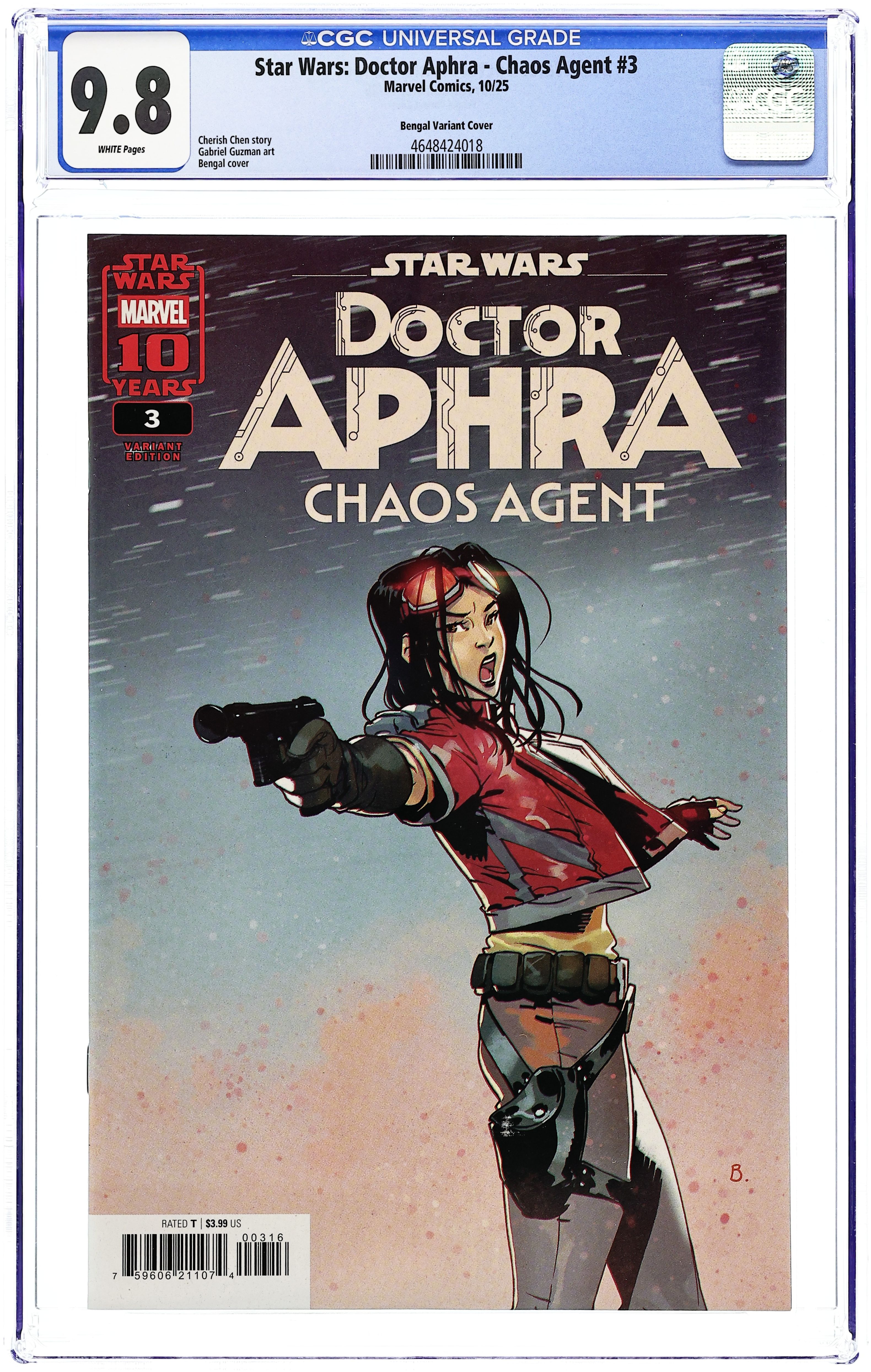 Star Wars Doctor Aphra Chaos Agent (2025 Marvel) 3D CGC 9.8