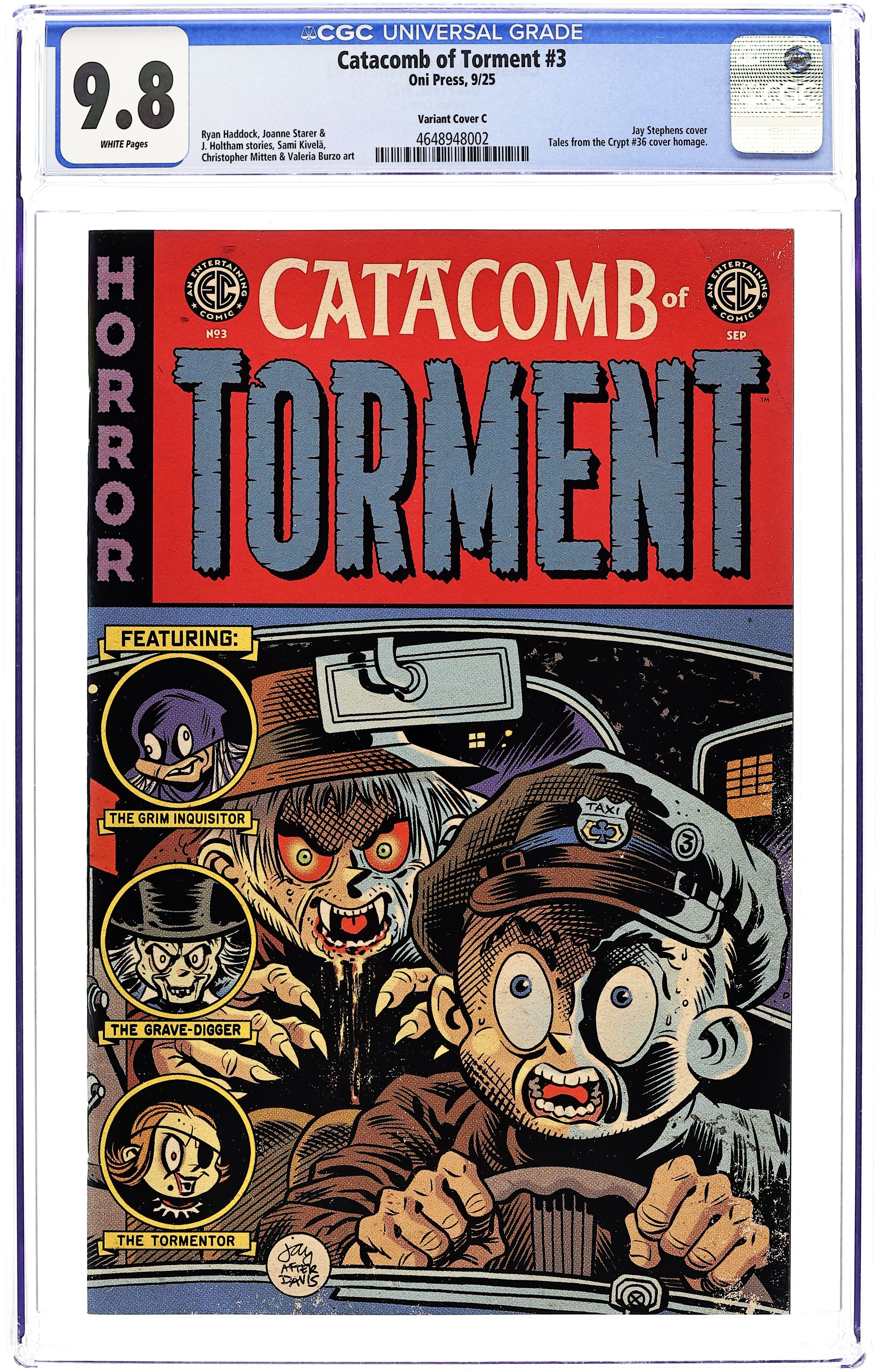 EC Catacomb of Torment (2025 Oni Press) 3C CGC 9.8