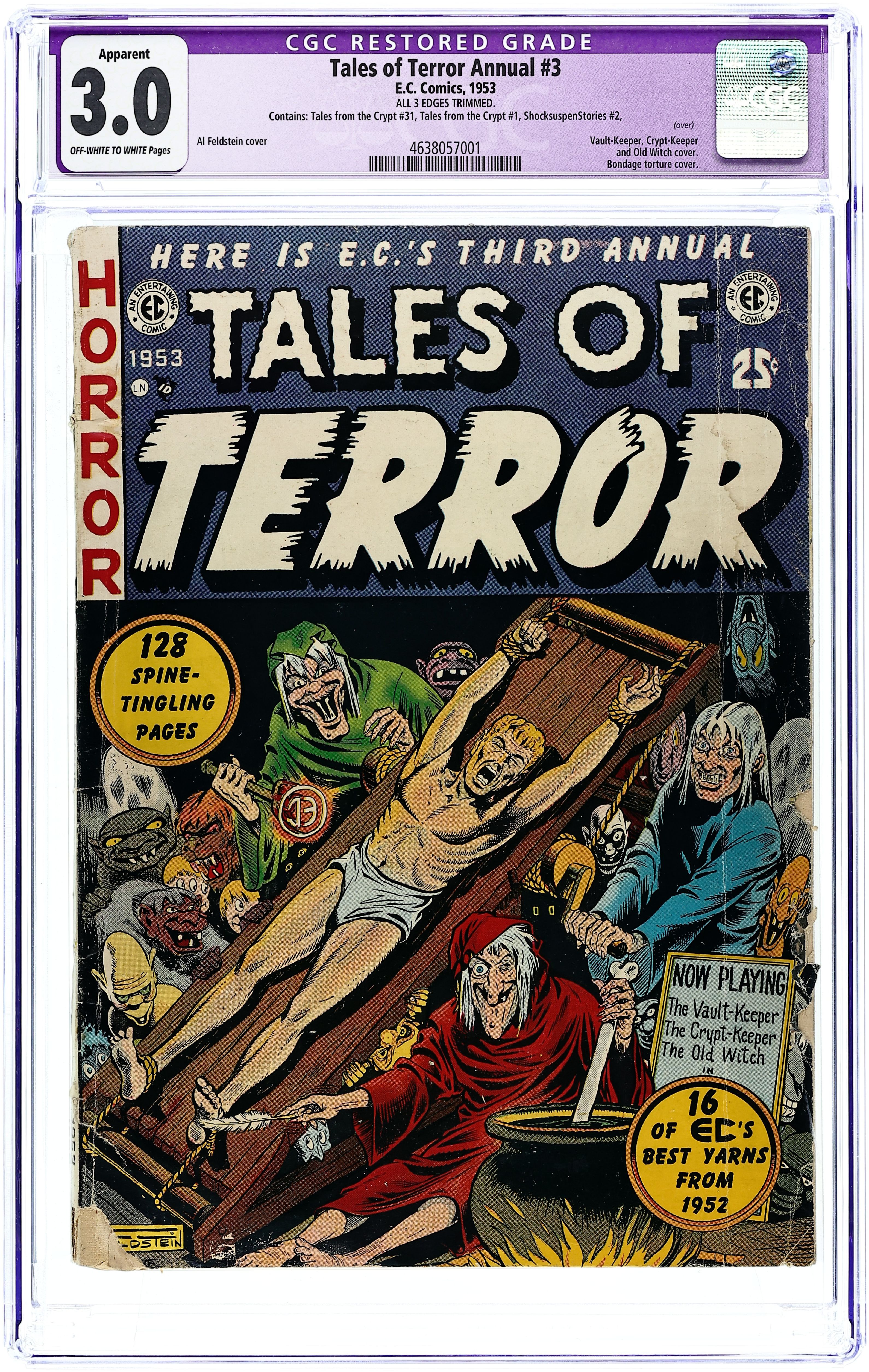 Tales of terror annual comic books graded by CGC