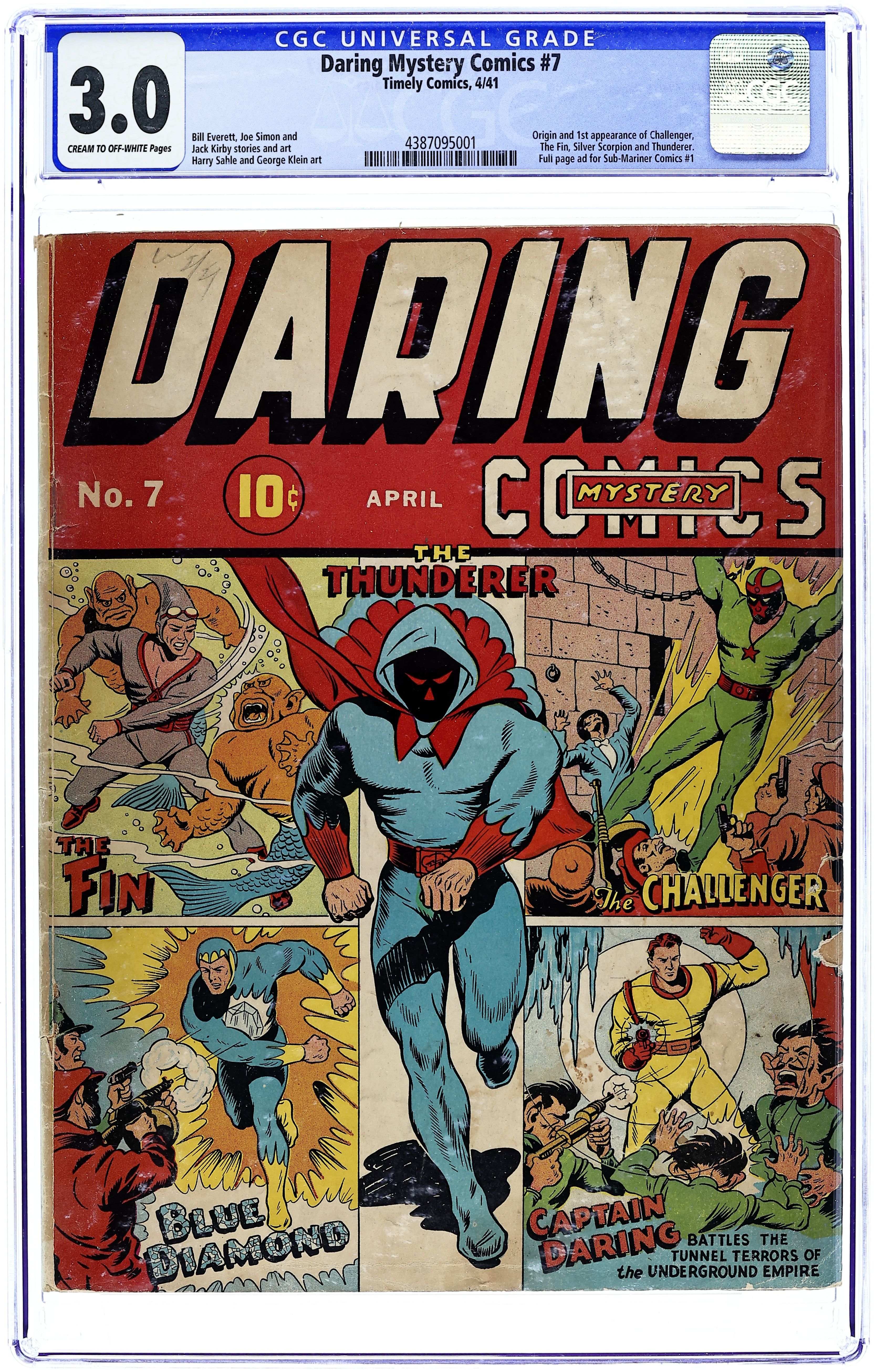 Daring Mystery Comics (1940) 7 CGC 3.0