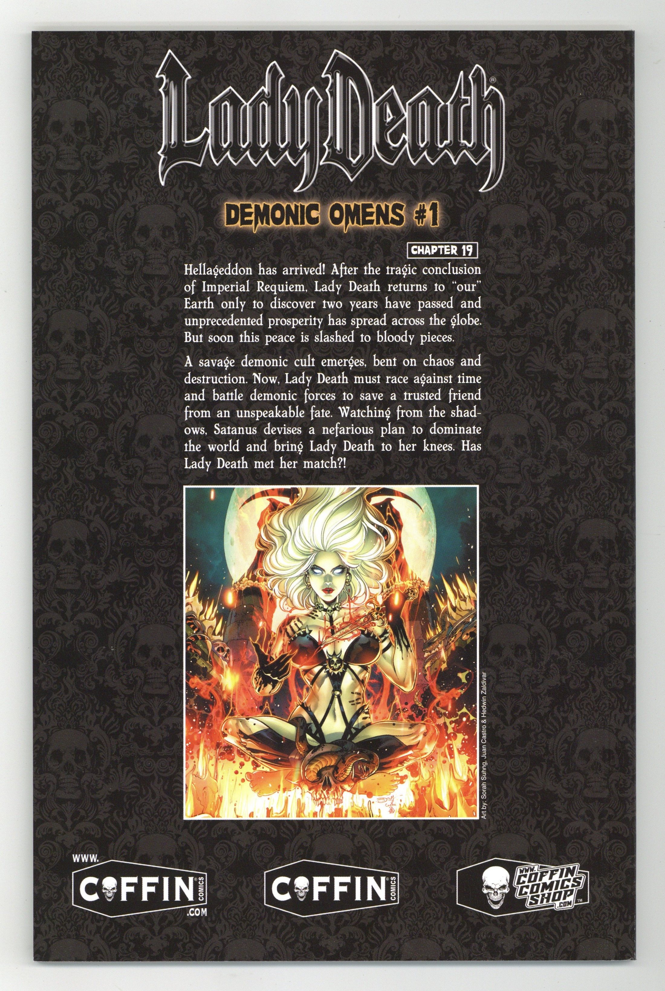 Lady Death Demonic Omens (2024 Coffin Comics) Kickstarter 1NAUGHTY NM- 9.2
