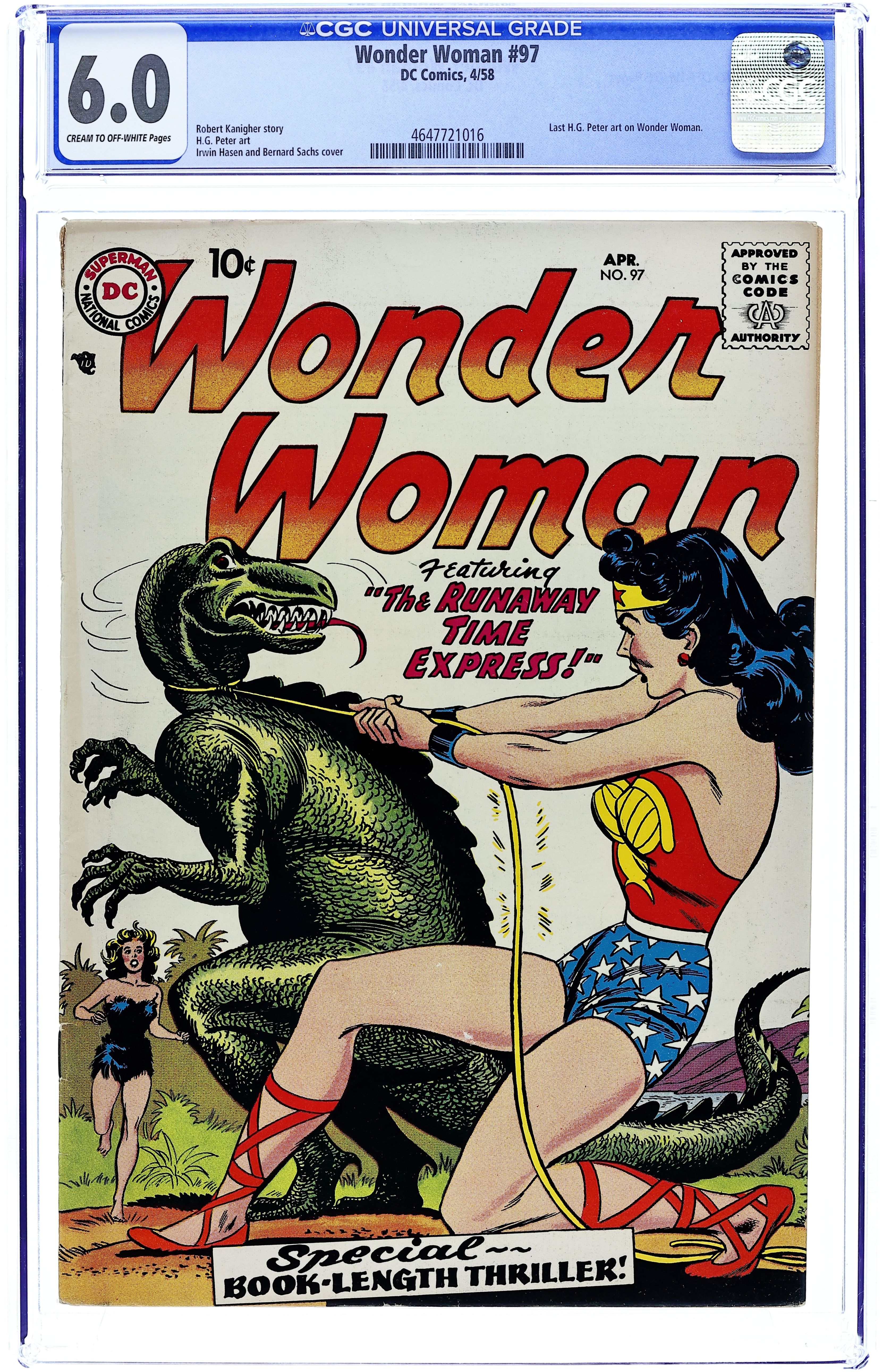 Wonder Woman (1942 1st Series DC) 97 CGC 6.0