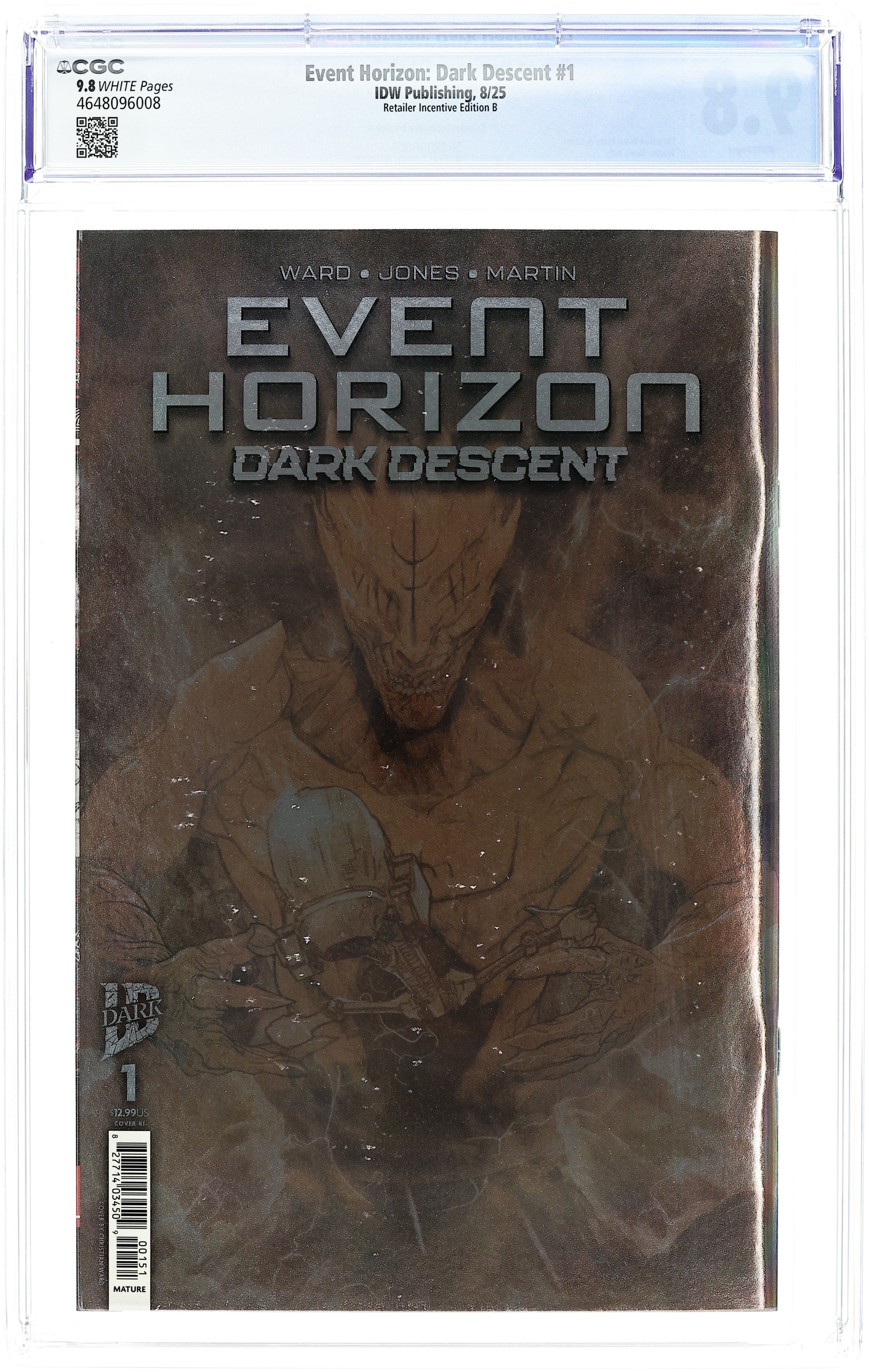 Event Horizon Dark Descent (2025 IDW Dark) 1RIB CGC 9.8