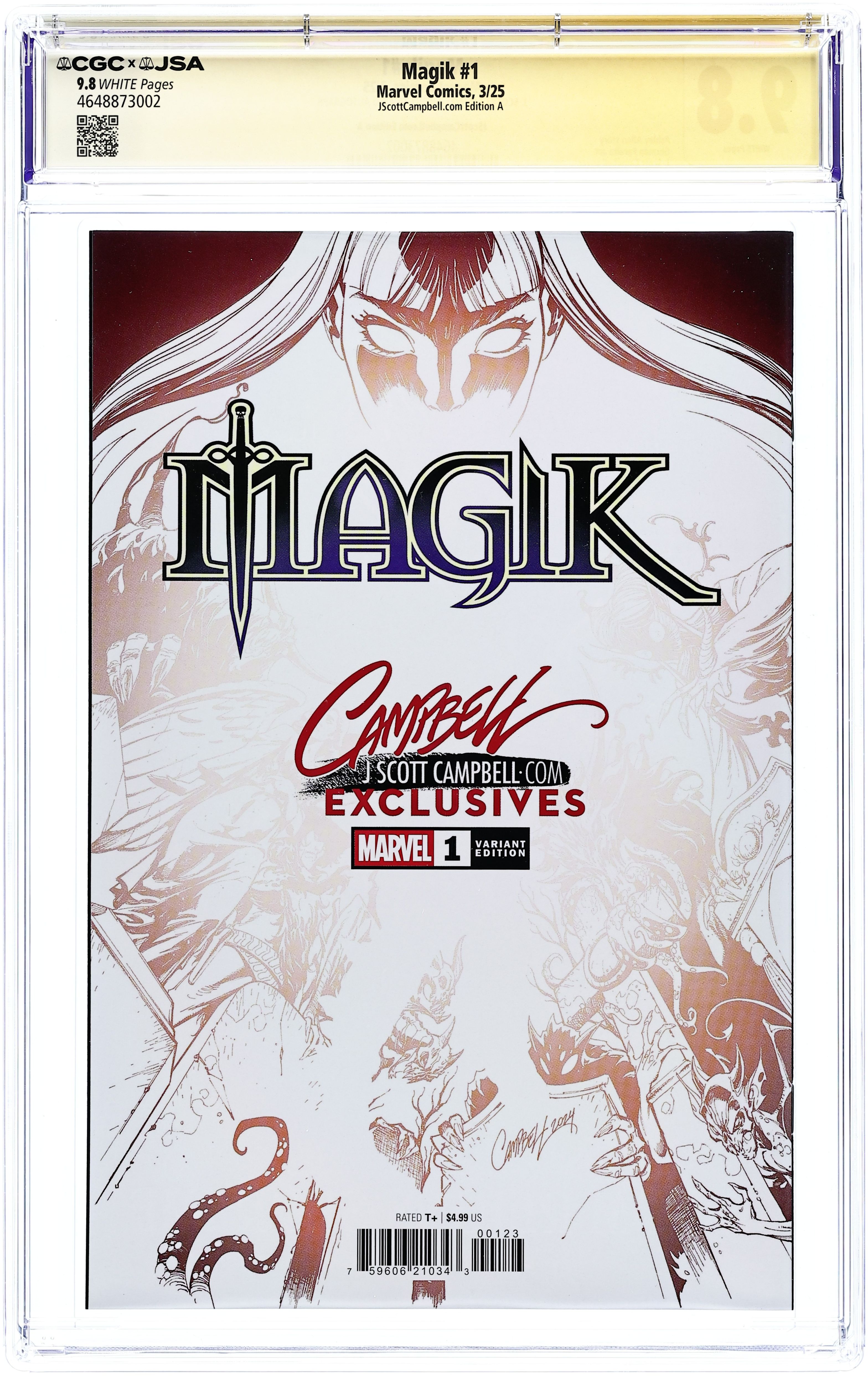 Magik (2025 Marvel) 1JSC.A CGC 9.8 JSA Campbell