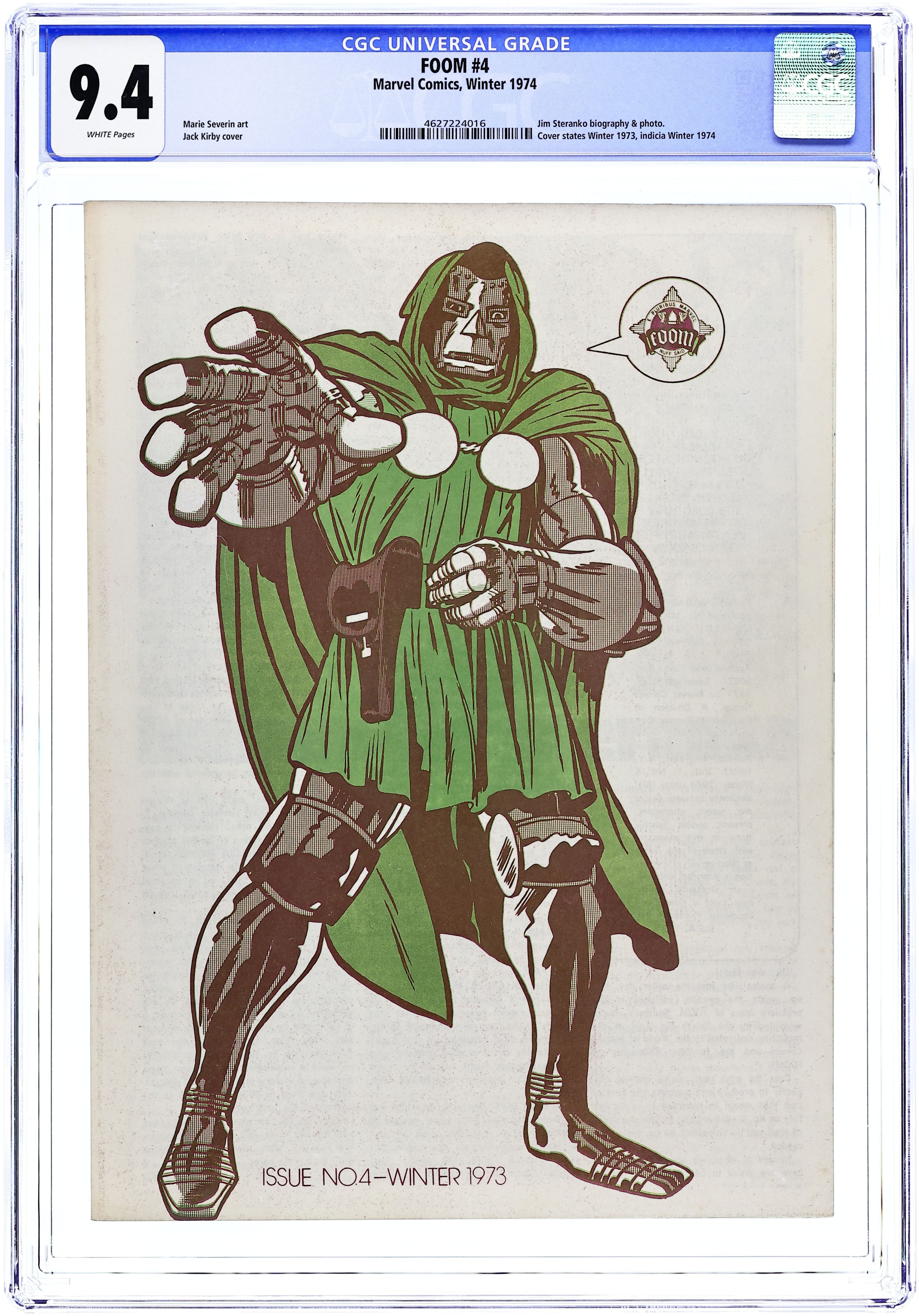 FOOM (1973 Marvel) 4 CGC 9.4