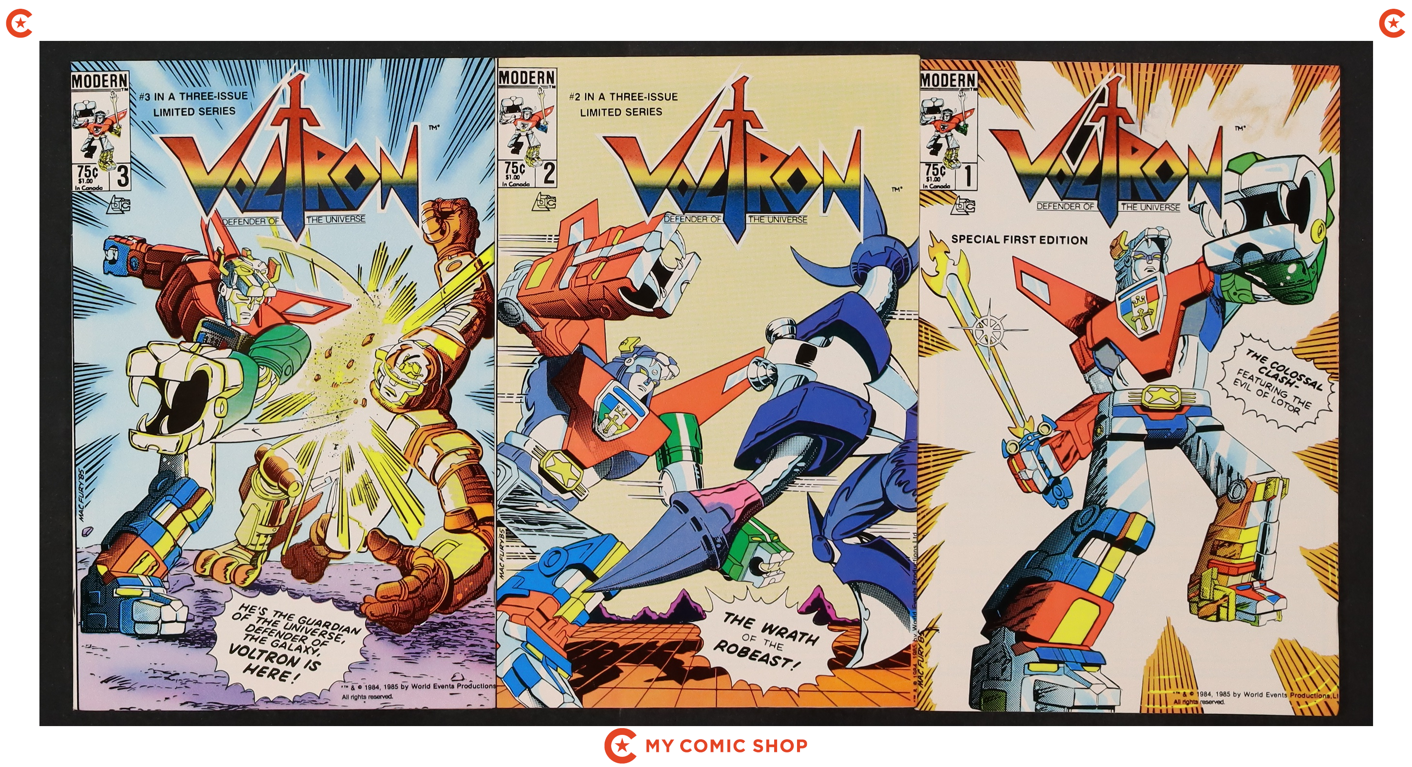 Voltron Lot of 3