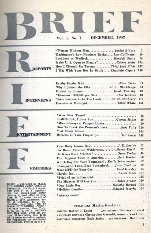 Brief (1952-1957 Mutual Magazines) Digest Vol. 1 #1