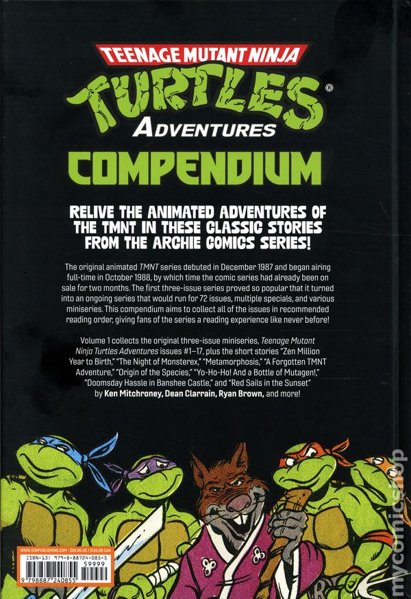 Teenage Mutant Ninja Turtles Adventures Compendium HC (2025 IDW) comic books