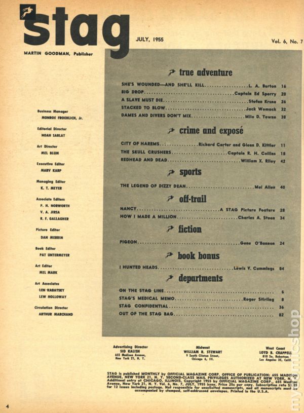 Stag (1949-1994 Atlas Magazine, Inc.) Magazine Vol. 6 #7